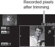 How to use the trimming function using the PowerShot SD3500 IS.