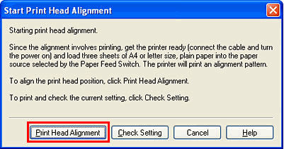 Perform A Manual Print Head Alignment (Windows) MP600