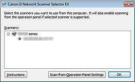 Scanning using the Operation Panel (Windows) - MX360