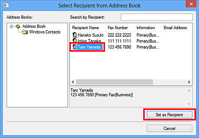 Sending a fax from a Windows Computer - MAXIFY