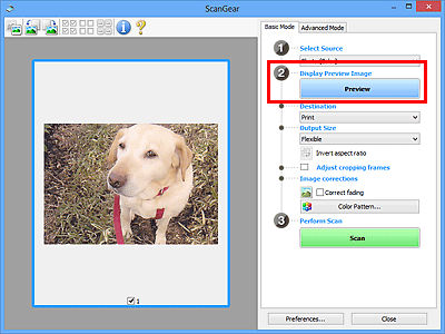Scanning in Basic Mode (Windows) - MG3020 / MG3022