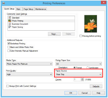 Printing Photos from a Windows Computer