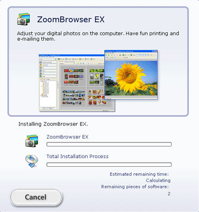 How to install the Digital Camera Solutions Disk software in Windows