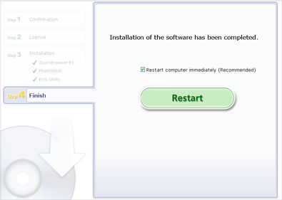 How to install the Digital Camera Solutions Disk software in Windows