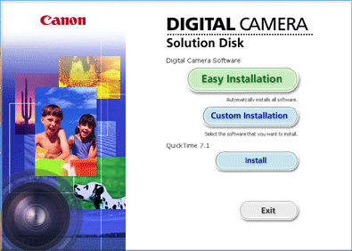 How to install the Digital Camera Solutions Disk software in Windows