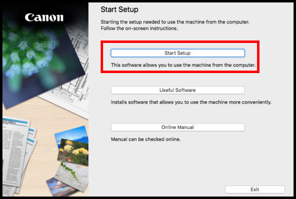 Setting up the Printer for use on a Wired LAN - Establishing connection ...