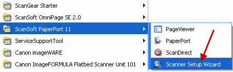 Run the "Scanner Setup Wizard".