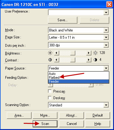 Run the "Scanner Setup Wizard".