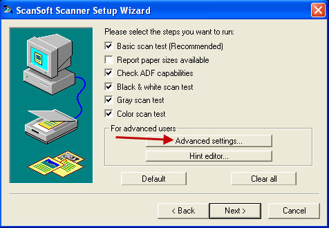 Run the "Scanner Setup Wizard".