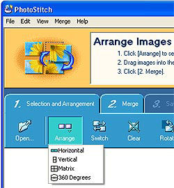 How to stitch photos (using PhotoStitch) from ZoomBrowser EX ver. 6.x