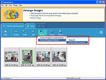 How to stitch photos (using PhotoStitch) from ZoomBrowser EX ver. 6.x