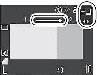 Procedure for using Stitch Assist mode PowerShot A630 and A640.
