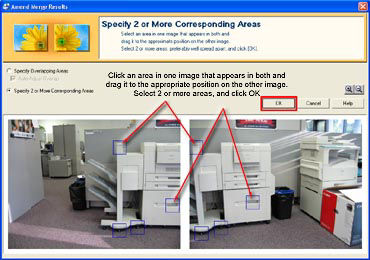 How to stitch photos (using PhotoStitch) from ZoomBrowser EX ver. 6.x