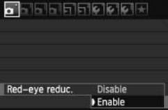 How to use Red Eye Reduction on the EOS Rebel T3i.