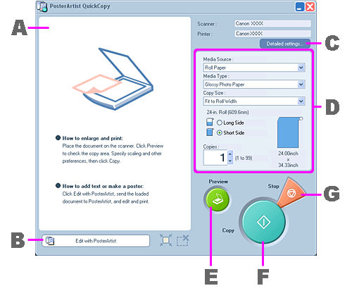 PosterArtist - Producing Enlarged Copies
