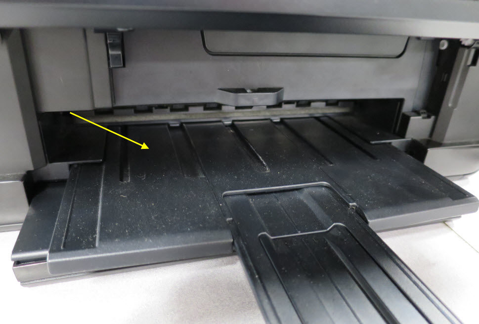 Where is the Paper Output Tray? - TS6020