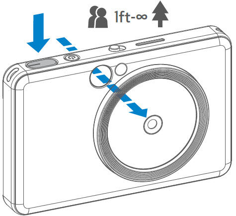 Taking a Photo with the Cliq+ Instant Camera
