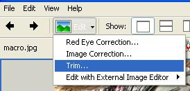 Editing images in ZoomBrowser EX ver. 5.x