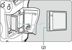 EOS R3: Inserting/Removing Cards