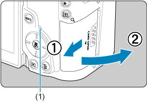 EOS R7: Inserting/Removing Cards