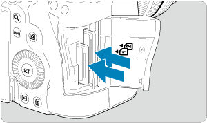 EOS R6: Inserting/Removing Cards