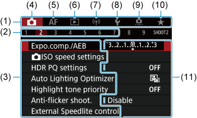 EOS R6: Menu Operations and Settings