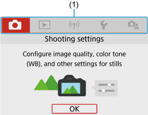 How to adjust Menu Operations and Settings on the EOS M50 Mark II.