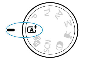 EOS R50: A+: Fully Automatic Shooting (Scene Intelligent Auto)