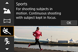 EOS R10: Sports Mode