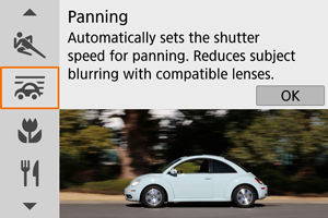 Using Panning Mode on the EOS M50 Mark II.