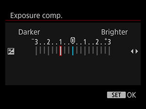 PowerShot ZOOM: Exposure Compensation