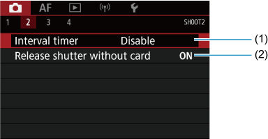 Tab Menus: Still Photo Shooting on the EOS R5.