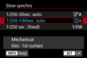 EOS R5: Flash Function Settings