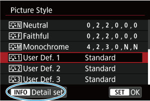 Picture Style Registration on the EOS R5