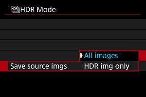 Using HDR Mode on the EOS R5.