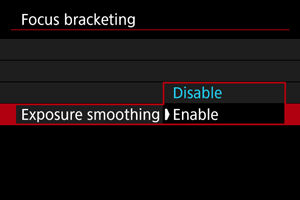 EOS R6: Focus Bracketing