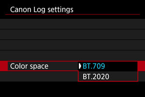 Canon Log Settings on the EOS R5.