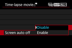 EOS R5: Time-Lapse Movies