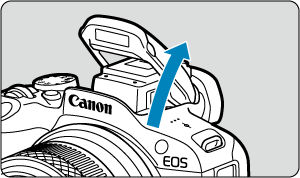 Shooting with the Built-in Flash on the EOS R50