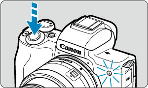 Using the Self-Timer on the EOS M50 Mark II.