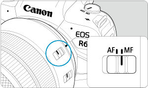 Manual Focus on the EOS R6.