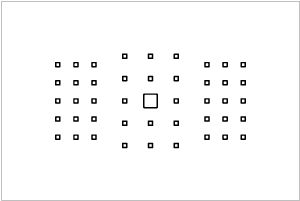 EOS REBEL T8i: Selecting the AF Area and AF Point (Viewfinder Shooting)