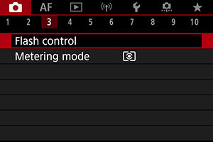 EOS R10: Flash Function Settings
