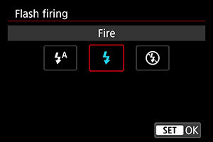 EOS R10: Flash Function Settings
