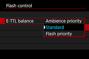 EOS R10: Flash Function Settings