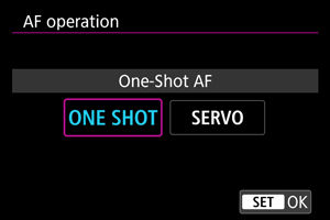 AF Operation on the EOS R5.