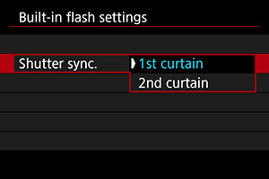EOS R10: Flash Function Settings