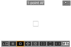 EOS R6: Selecting the AF Method