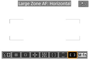 Selecting the AF Method on the EOS R5.