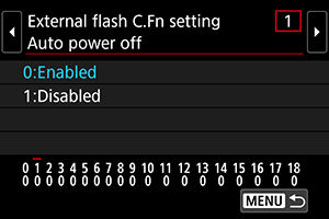 EOS R10: Flash Function Settings